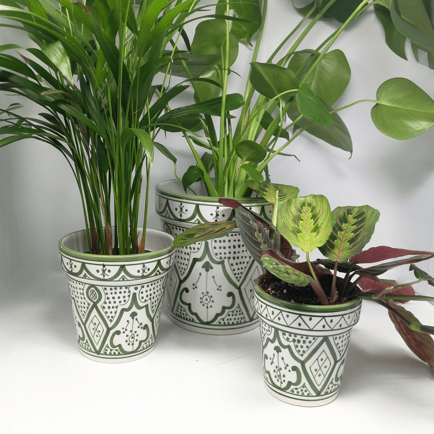 Safa Handpainted Moroccan Ceramic Plant Pot – 3 Sizes