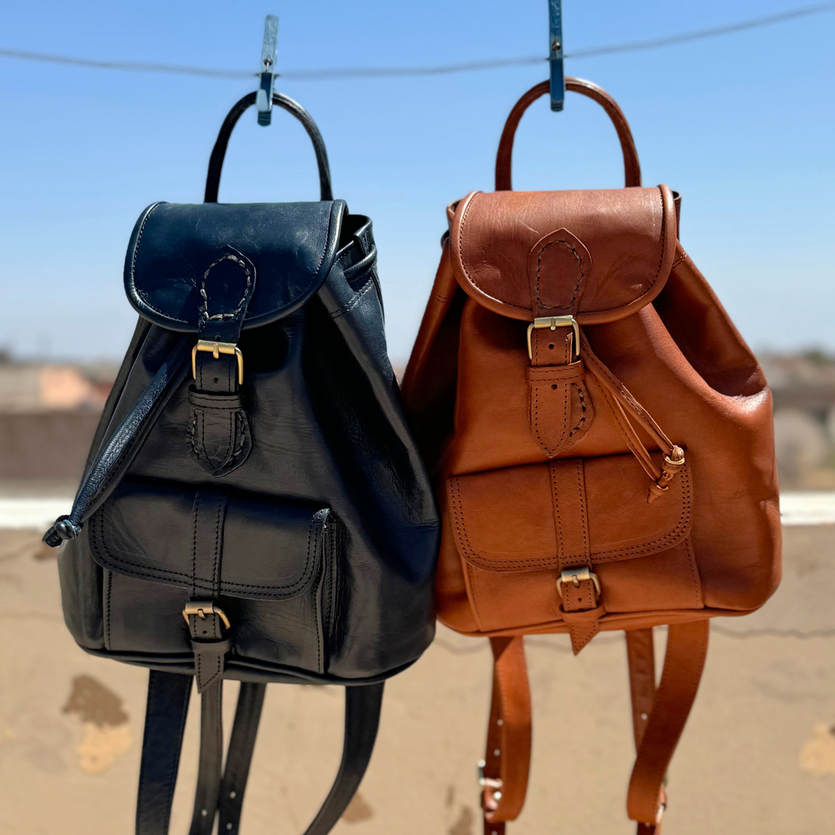 Black Leather Camera Satchel Bag | Artisan Stories